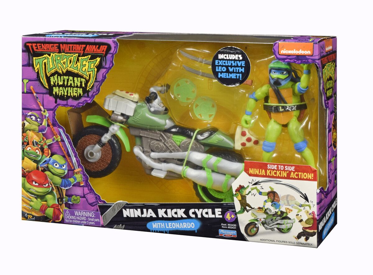 Teenage Mutant Ninja Turtles Mutant Mayhem Ninja Kick Cycle with ...