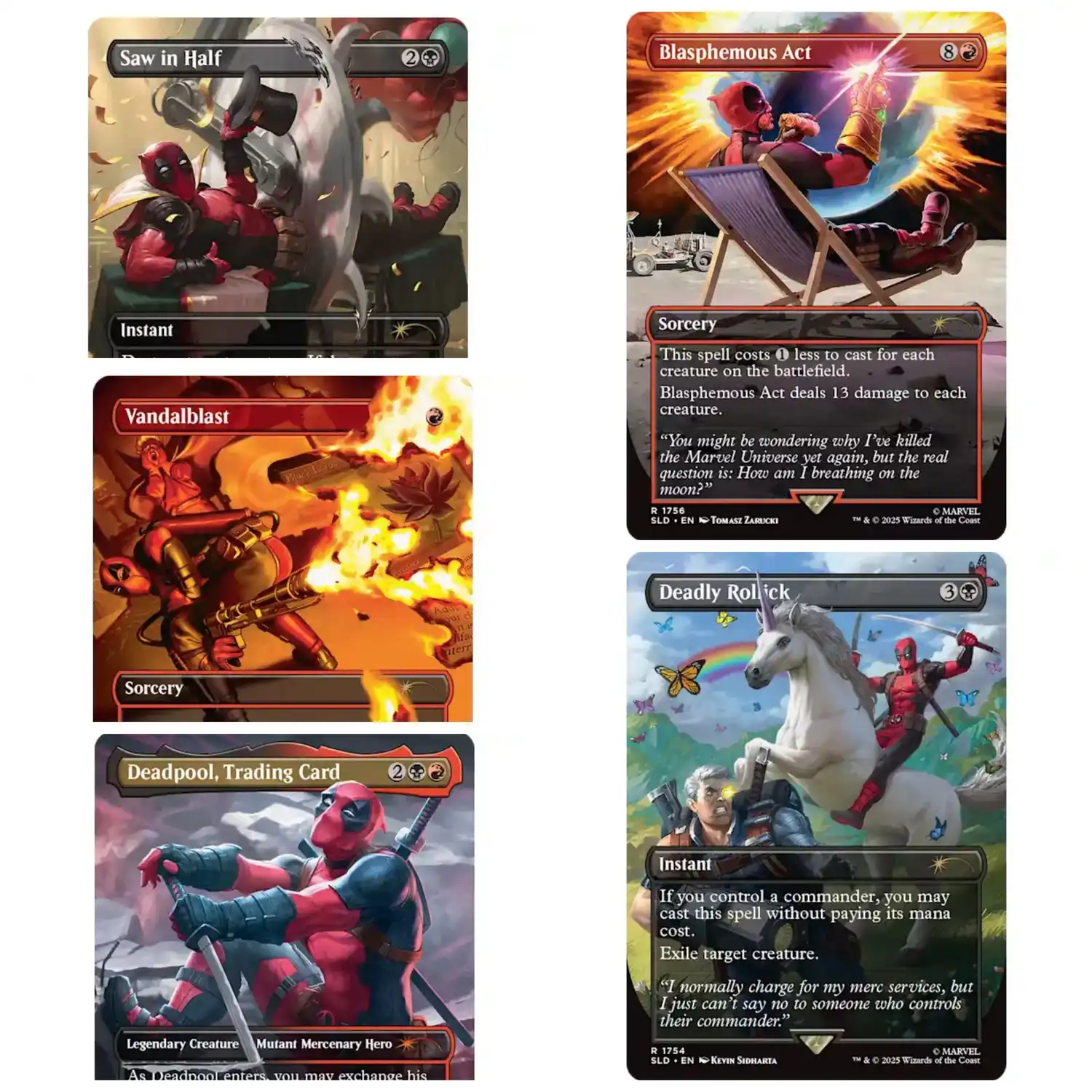 Magic: The Gathering Secret Lair x Marvel's Deadpool (Non-Foil Edition ...